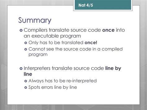 Nat 45 Computing Science Translator Programs Ppt Download