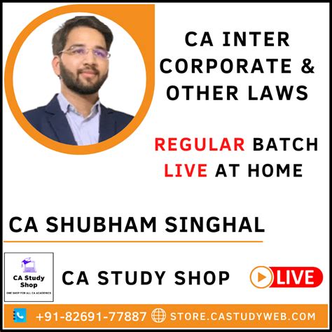 Ca Shubham Singhal Inter Law Live At Home