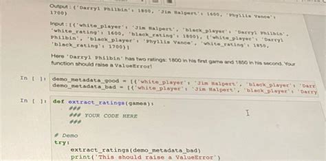 Solved Must Be In Python Fill In The Function Extract