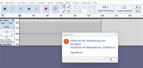 341 Error By Opening Aup File Insert Silence Windows Audacity Forum