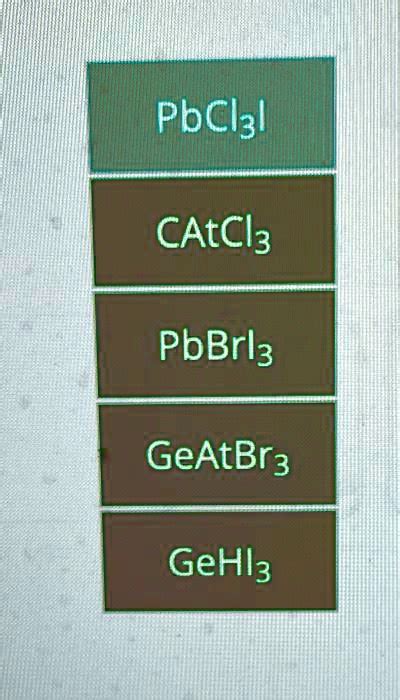 SOLVED Draw The Lewis Structure For Each Of The Following