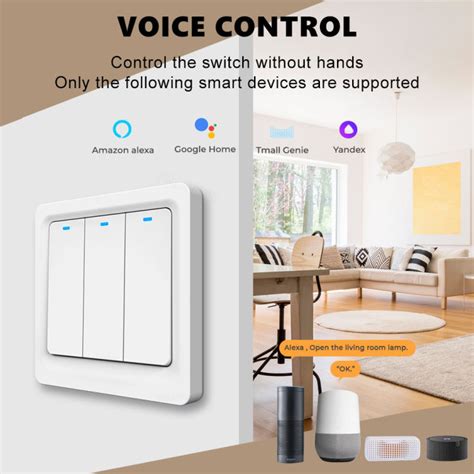 SMATRUL Tuya Zigbee Smart Wall Light Switch No Neutral Wire No Capacitor Gang Smart Life