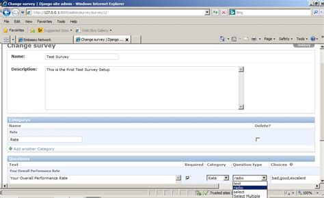 Setup A Survey Web Site With Python And Django Information Technology