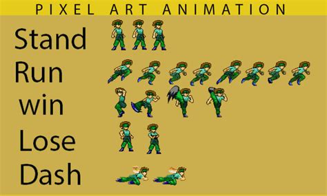 Design Pixel Art Sprite Sheet And Animation By Umme Hadee Fiverr