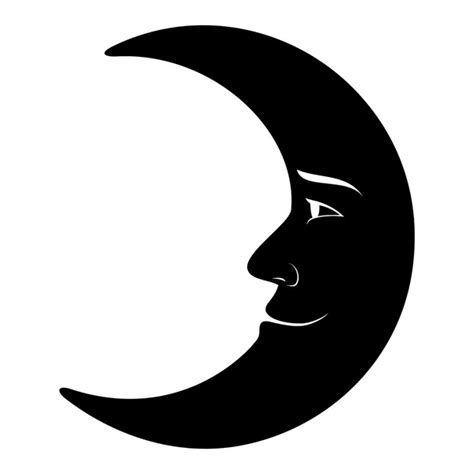 6909 Crescent Moon Face Vector Stock Vectors And Vector Art Shutterstock