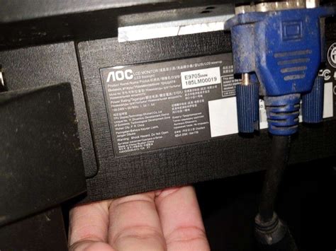 AOC 18 Inch 720p Monitor With Vga And Power Cable Computers Tech Parts Accessories