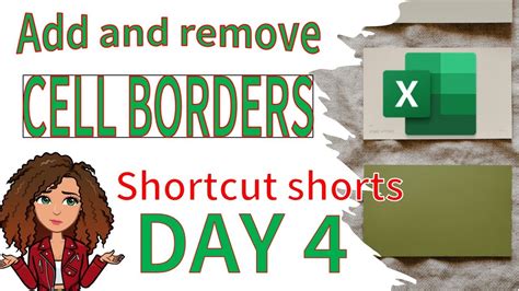 excel shortcut keys shortcut for border formatting in excel youtube