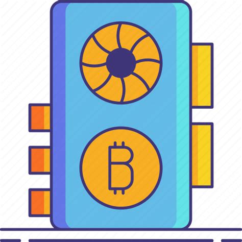 Gpu Mining Graphic Card Cryptocurrency Icon Download On Iconfinder