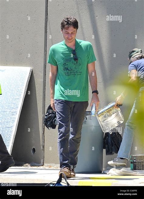 Zach Braff On The Set Of Wish I Was Here Filming In Los Angeles Featuring Zach Braff Where