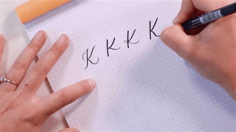 Ways To Write Letter K In Brush Calligraphy The Happy Ever Crafter