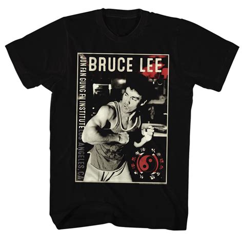 Bruce Lee Shirt Flexing Black T Shirt Bruce Lee T Shirts