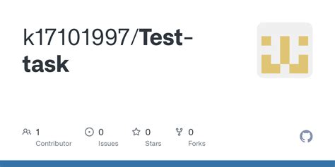 GitHub K Test Task