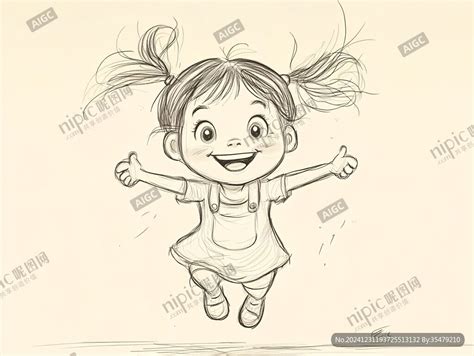 Ai创作图手绘活泼儿童 开心女孩手绘 手绘动感儿童 手绘俏皮小女孩 六一儿童节线稿 儿童插画线绘 小姑娘线稿 手绘快乐儿童 快乐的小女孩插画 手绘六一卡通 手绘卡通儿童 手绘插画卡通小女孩