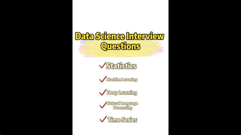 2025 Most Common Data Science Interview Questions Youtube