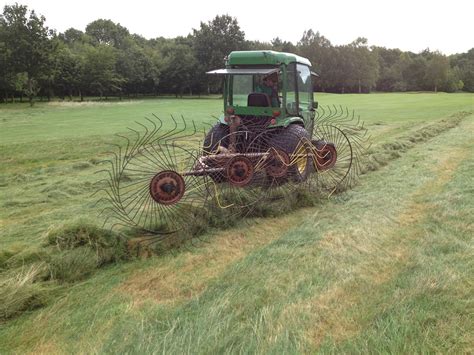 Golf Course Rough Cutting And Grass Baling Fineturf