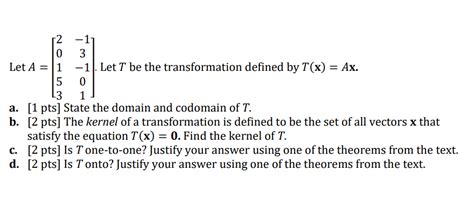 solved 2 1 0 3 let a 1 1] let t be the