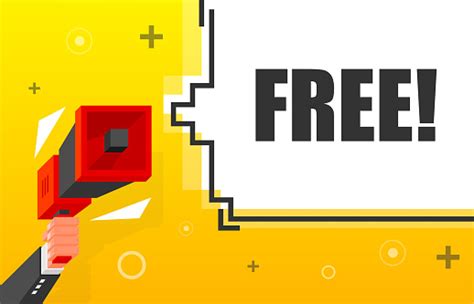 무료 배너 템플릿 메가폰을 사용한 마케팅 전단지 등분 및 픽셀 스타일 소매 프로모션 및 공지를 위한 템플릿입니다 벡터 그림입니다 Brand Name Online