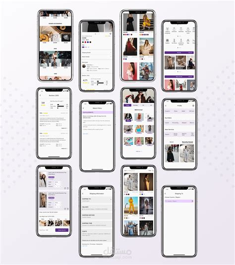 تصميم تطبيق موبايل متجر الكتروني مستقل
