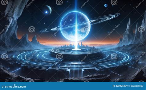 Pioneering Tomorrow: DataEclipse S QuantumQuotient Adventure. AI Generate Stock Illustration ...