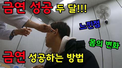 금연 무조건 성공하는 법 금연하며 느낀 점과 몸의 변화 금연침 후기 Youtube