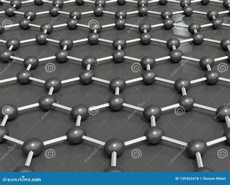 Graphene Molecular Structure Stock Illustration Illustration Of