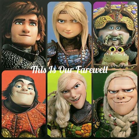 This Is Our Farewell Hiccup Astrid Fishlegs Snotlout Ruffnut Tuffnut How To Train