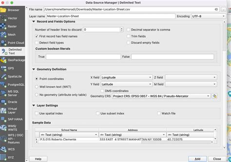 delimited data points not showing up in qgis r qgis