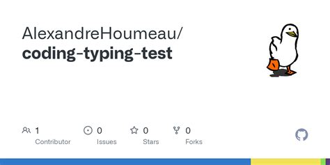 Github Alexandrehoumeau Coding Typing Test
