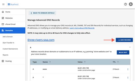 Adding Dns Records To Bluehost Mangomint Salon And Spa Software