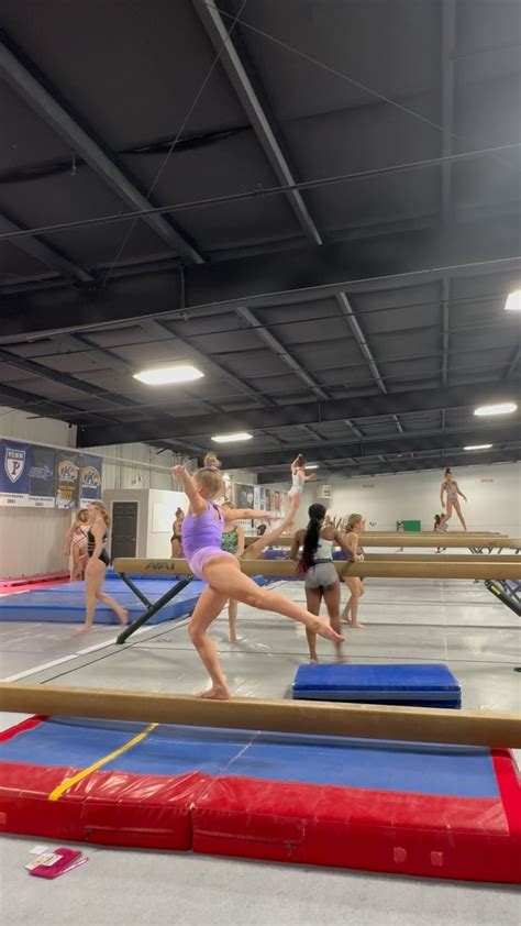 Gymnast Isabelle 💜 Beam Im Obsessed With You 💜 • What Should Isabelle Try Without Using Arms