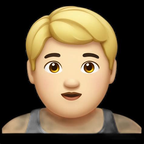Obese Asian Cute Face Beefy Black Short Hair Emoji Ai Emoji Generator