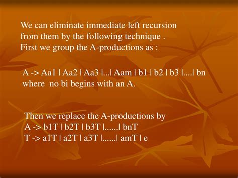 Ppt Left Recursion Powerpoint Presentation Free Download Id3263514