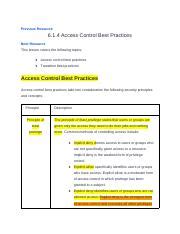 Access Control Best Practices Principles Methods And Security Course Hero