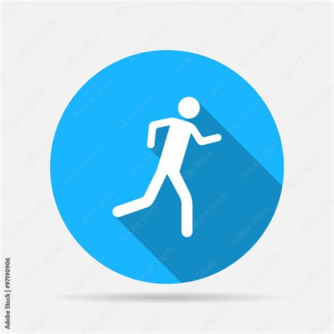 Icon Man Running Stock Vector Adobe Stock