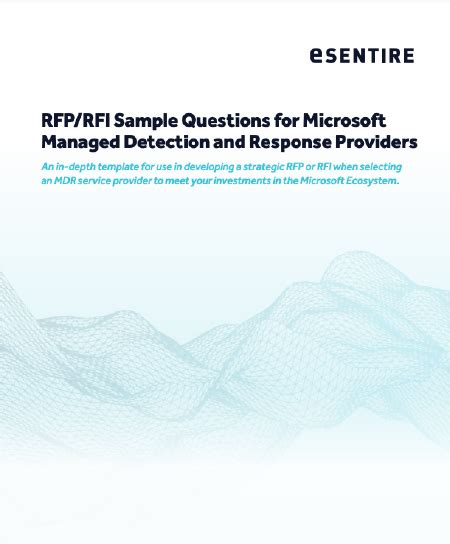 Esentire Rfp Rfi Sample Questions For Microsoft Managed Detection…