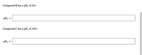 solved given the pk of three unknown compounds calculate