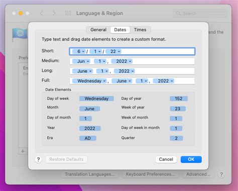 date time format short medium long and full fields macrumors forums
