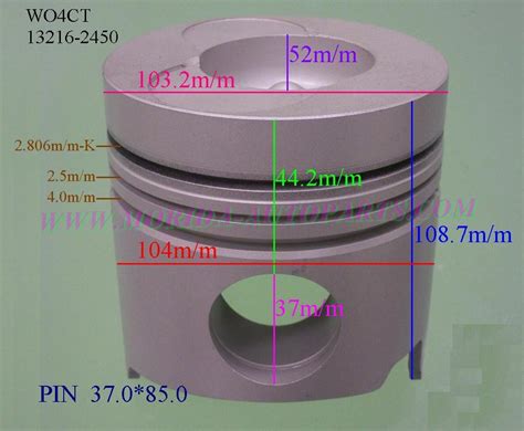 Hino Piston Setpiston Set Autoparts List Morida Autoparts Co Ltd