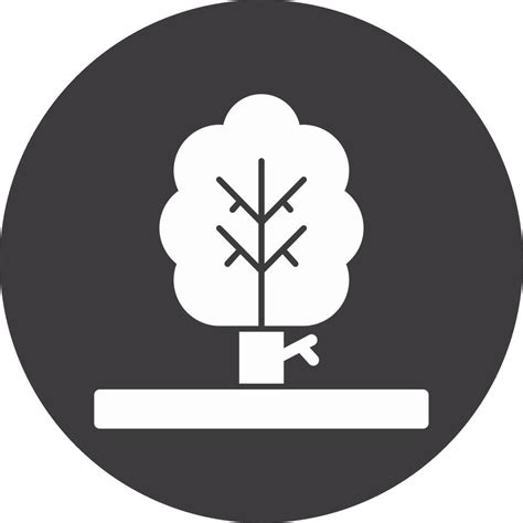 Tree Glyph Circle Icon 40888072 Vector Art At Vecteezy