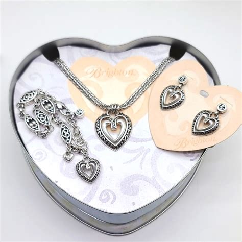 Brighton Jewelry New In Tin 62 Brighton Ellington Necklace Bracelet