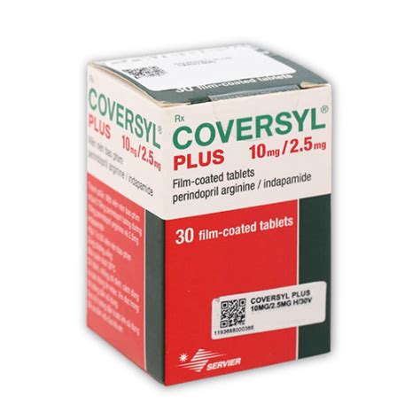 Thuốc Coversyl Plus 10mg25mg Servier điều Trị Tăng Huyết áp 30 Viên