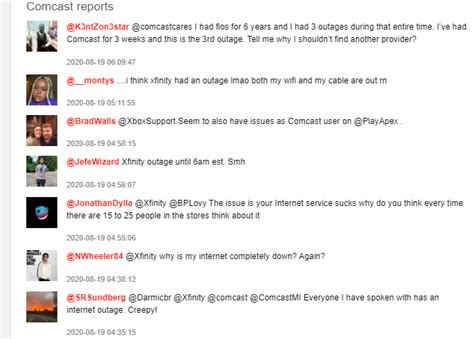 [updated] Comcast Xfinity Outage Comcast Internet Down Not Working Digistatement