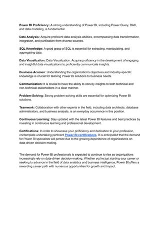 Power BI Roadmap Pdf