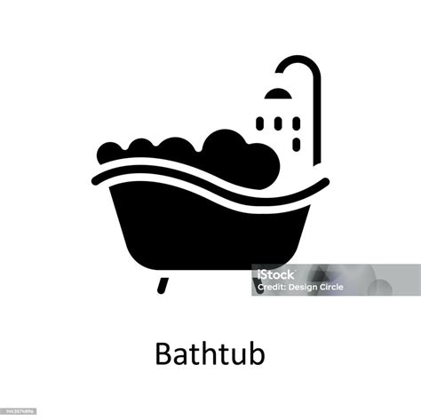 욕조 벡터 솔리드 아이콘 디자인 그림입니다 흰색 배경에 하우스키핑 기호 Eps 10 파일 가정 생활에 대한 스톡 벡터 아트 및 기타 이미지 가정 생활 그릇 기계류