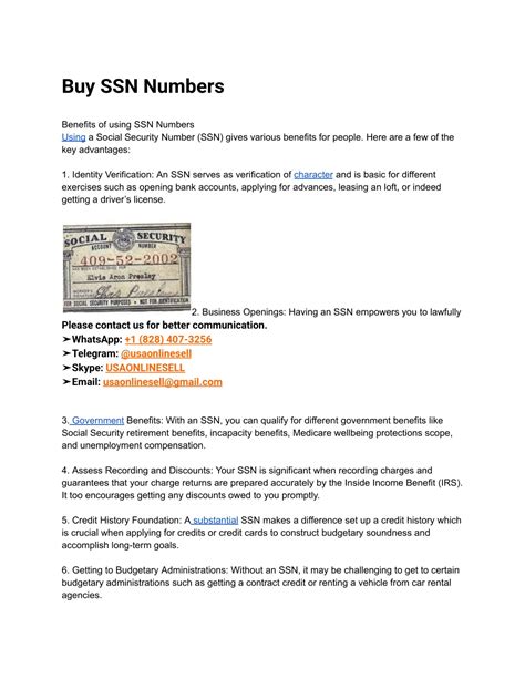 Ppt Buy Ssn Numbers Powerpoint Presentation Free Download Id13919233