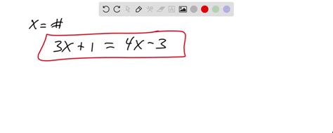 Solved Write An Equation Using The Information Given In The Problem Use X As The Variable Then