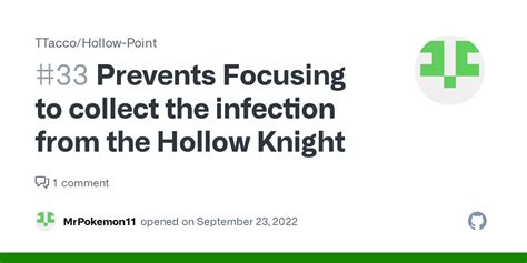Prevents Focusing To Collect The Infection From The Hollow Knight