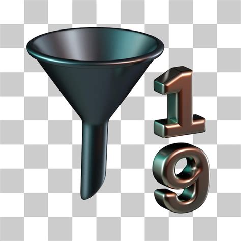 Premium PSD Number Ascending Order D Icon