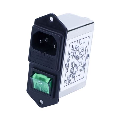 6a 10a Iec Socket Emi Filters Low Pass Single Phase Filter Emipowerfilter