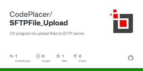 GitHub CodePlacer SFTPFile Upload C Program To Upload Files To SFTP Server